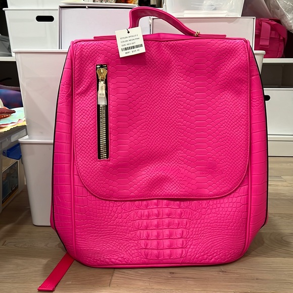 Bags | Tote Carry Hot Pink Backpack | Poshmark